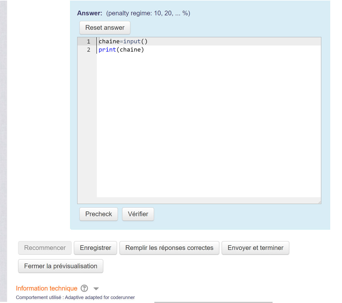 CodeRunner: HTTP Error 500